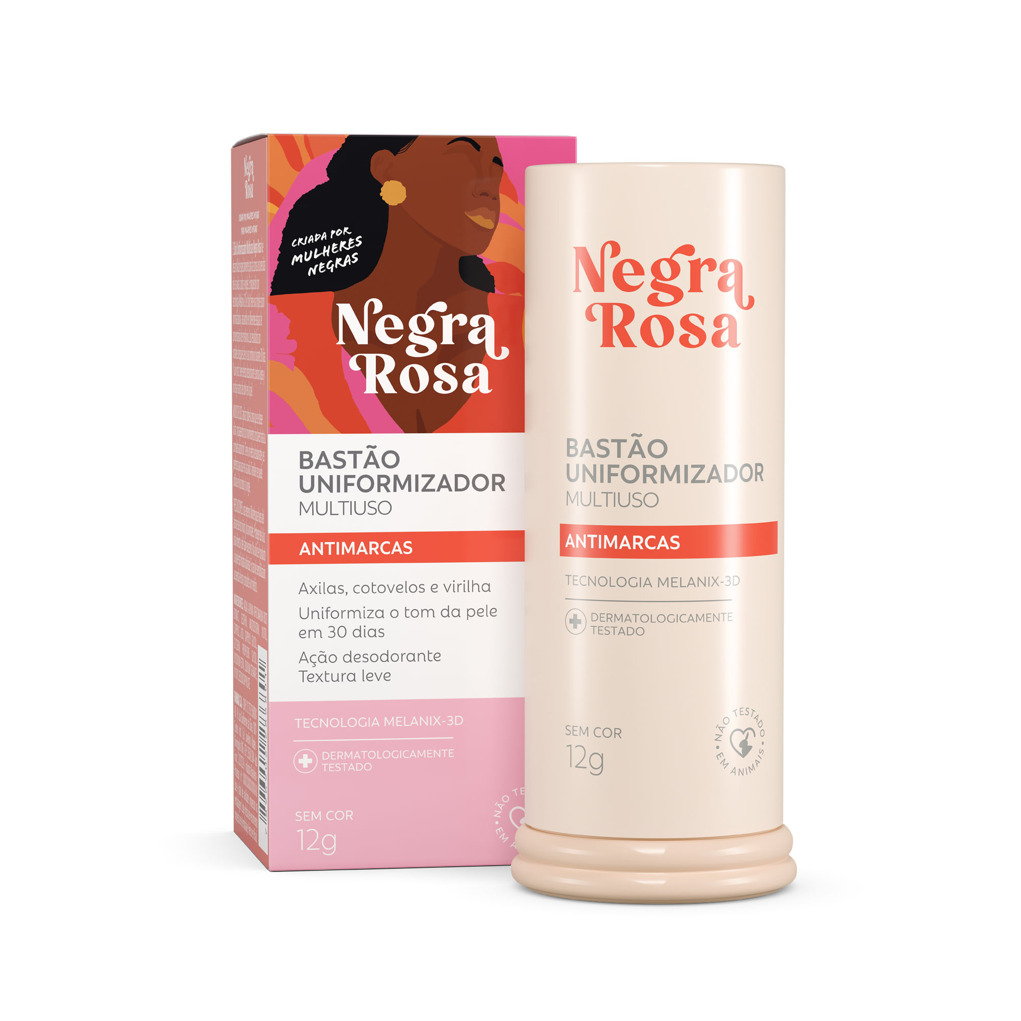 Kit Skin Care | Bastão + Protetor Solar - Negra Rosa